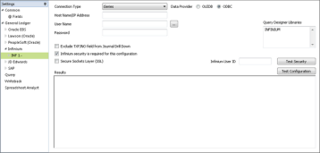 Add a New Host Configuration for Infinium – Reporting for Oracle