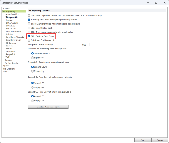 Create a GXL Formula using Business Views – Reporting for Oracle