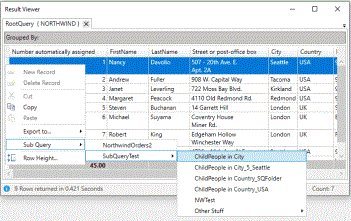 Sub Query Column – Reporting for Oracle