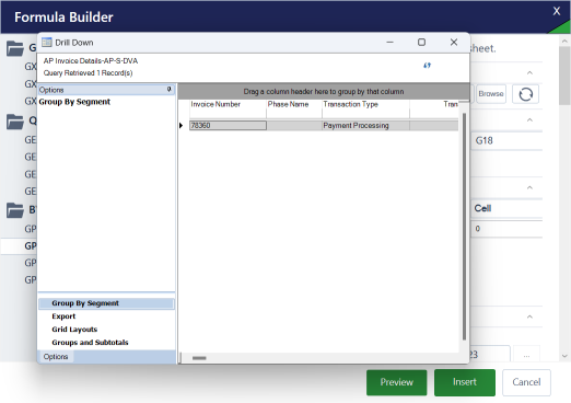 GPXS Formula – Reporting for Oracle