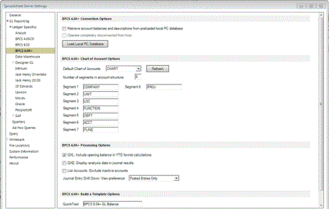 BPCS 6.04+ Ledger Specifics – Reporting for Oracle
