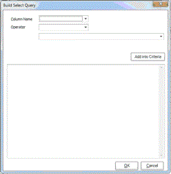 Build Select Query – Reporting for Oracle
