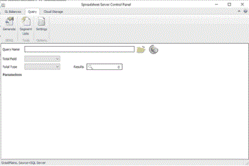 Control Panel – Reporting for Oracle