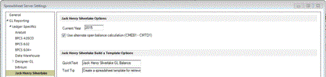 Jack Henry Ledger Specifics – Reporting for Oracle