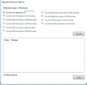 Upgrade Workbook – Reporting for Oracle
