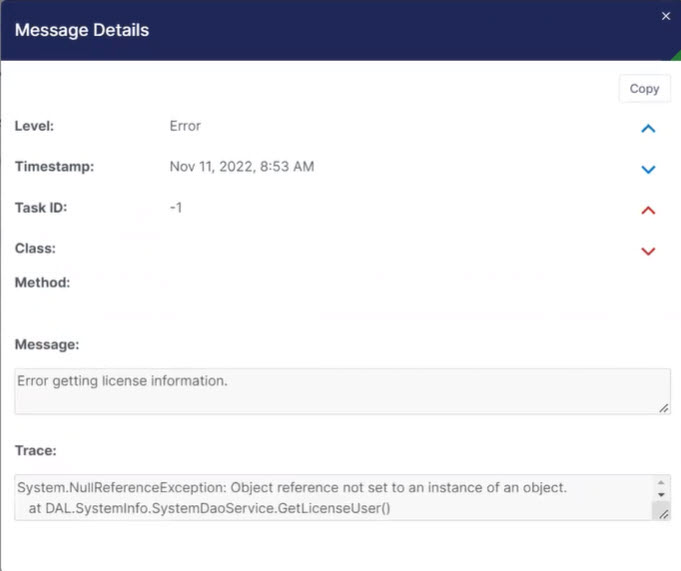Spreadsheet Server View Log – Reporting for Oracle